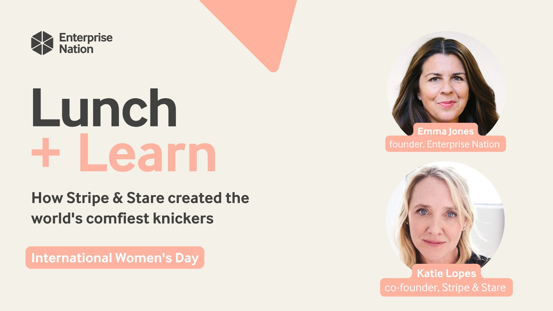 Lunch and Learn: How Stripe & Stare created the world's comfiest knickers, Wednesday 5th Mar ...